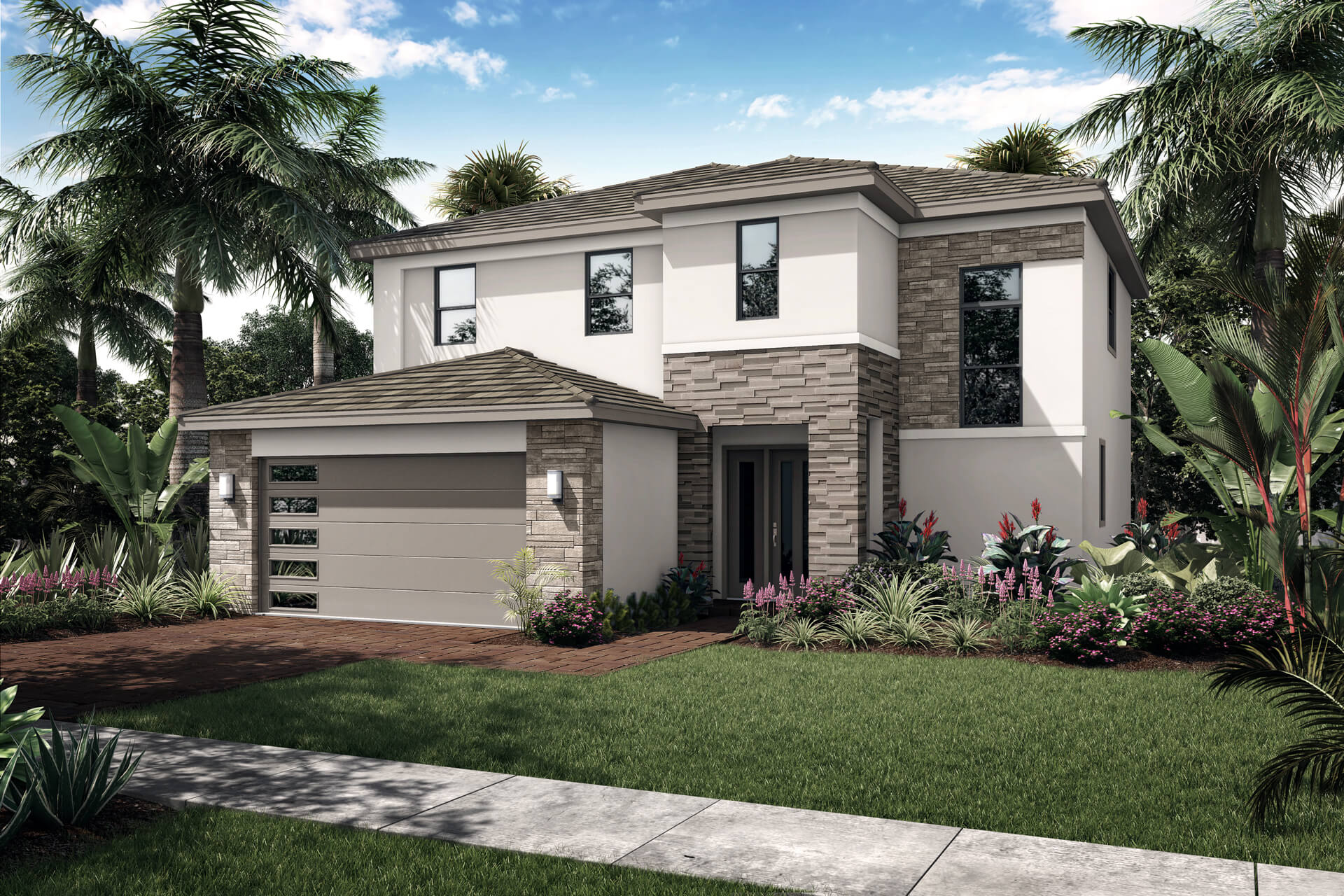 The Moderna Elevation | New Luxury Home Design by Akel Homes