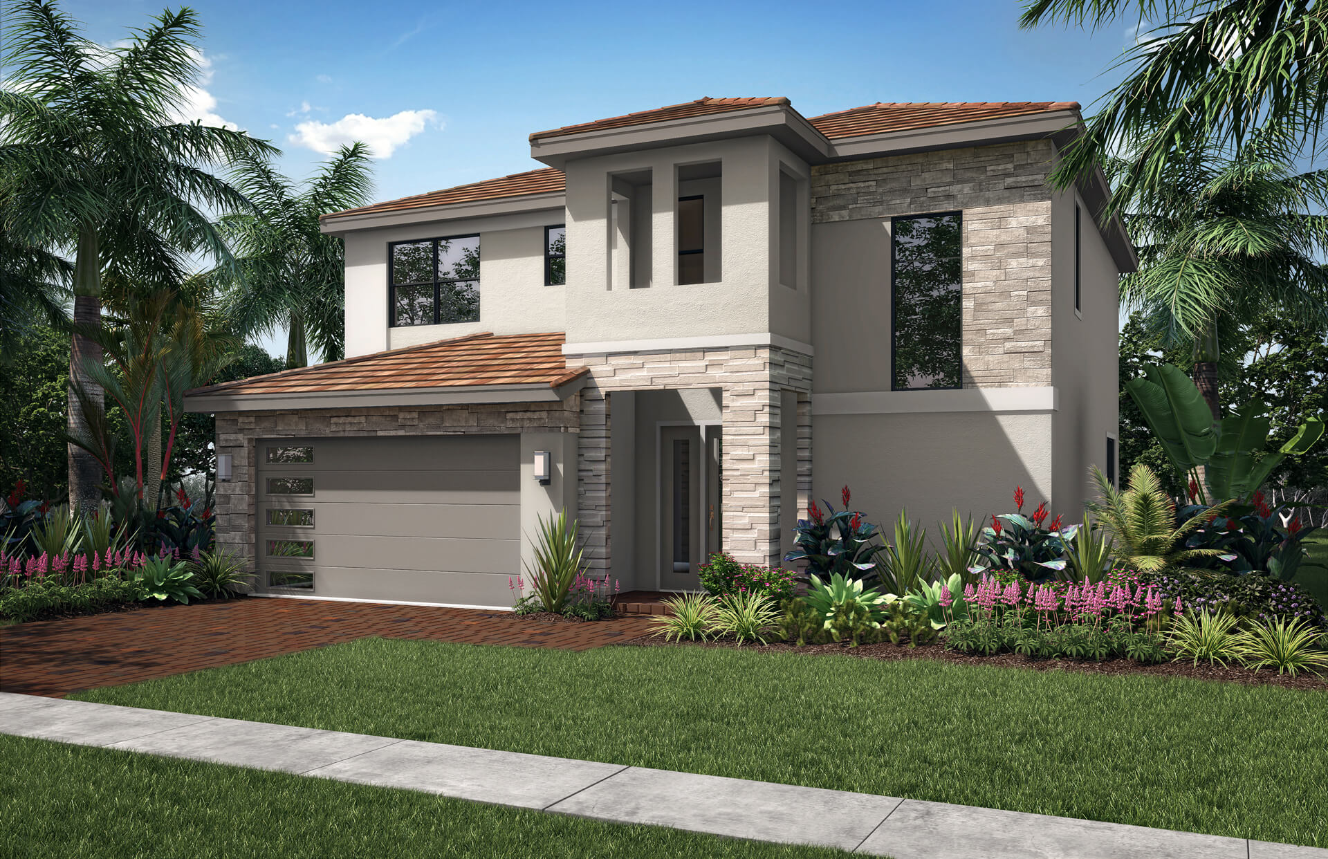 The Moderna Elevation | New Luxury Home Design by Akel Homes