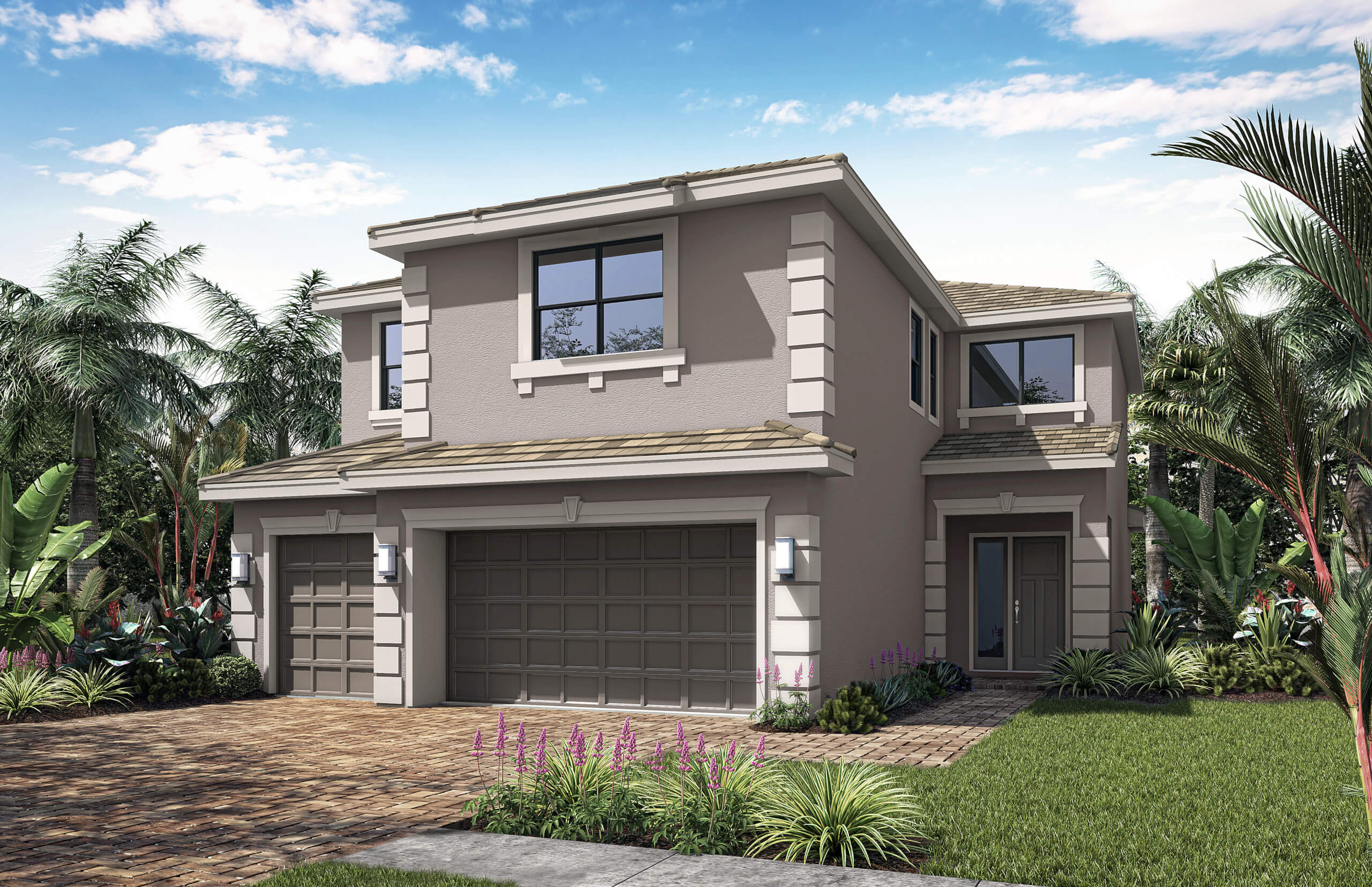 Lake Worth New Homes - Villamar - The Riviera Plan | Akel Homes